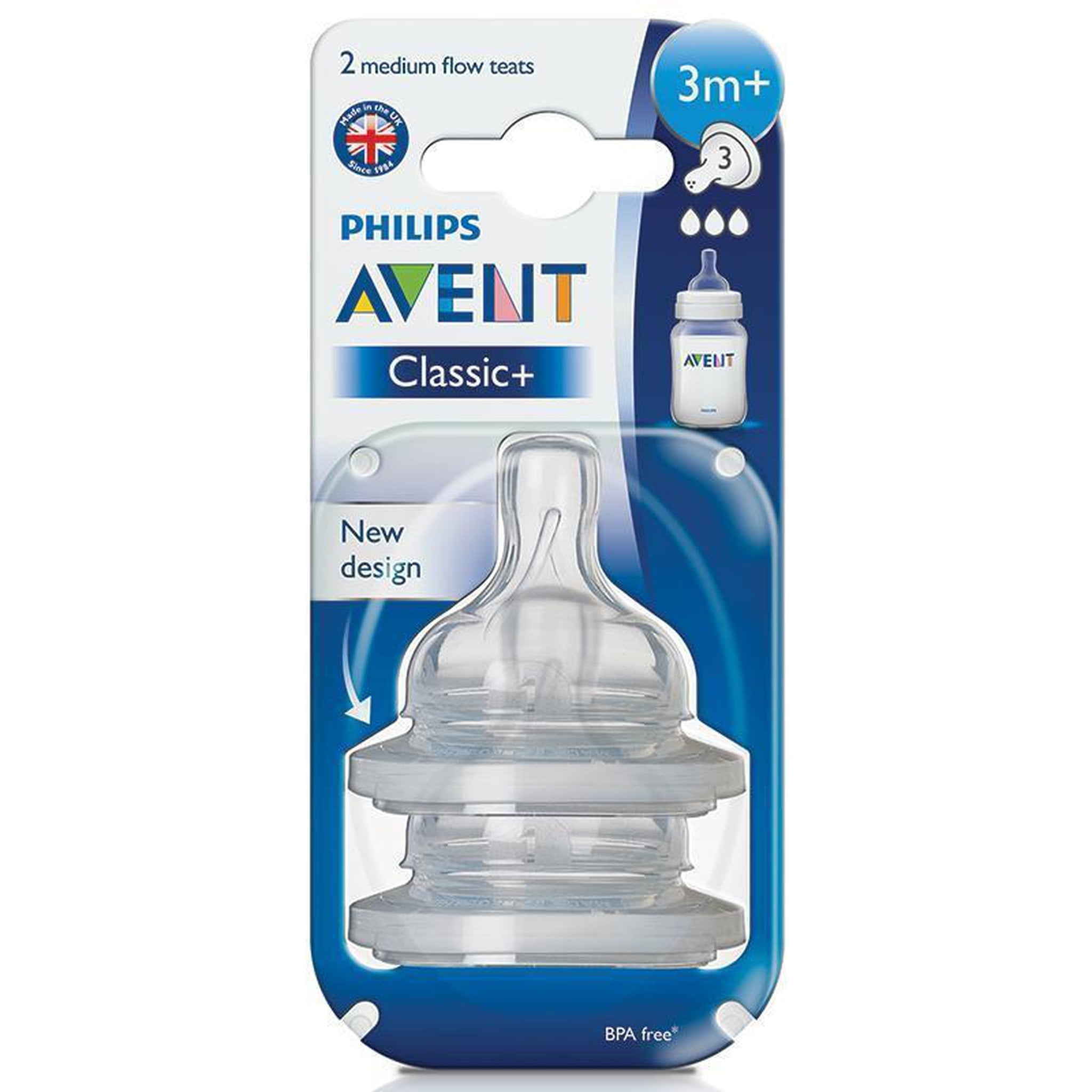 Avent Variable Flow Teats 3M classic 2's