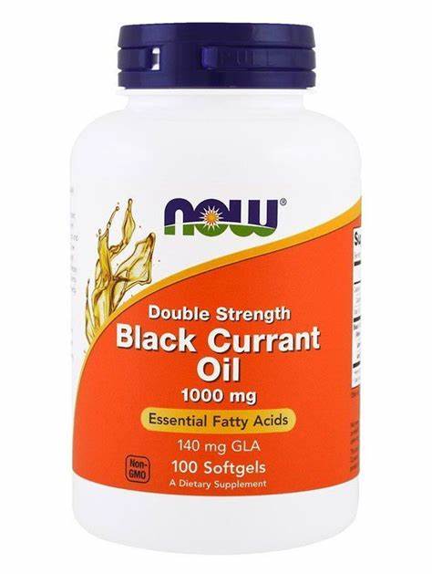 Now Black Currant Oil 1000mg Caps 100's - 140mg