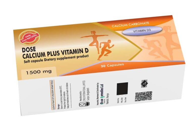 Dose Calcium Plus Vitamin D3 Capsules 30's