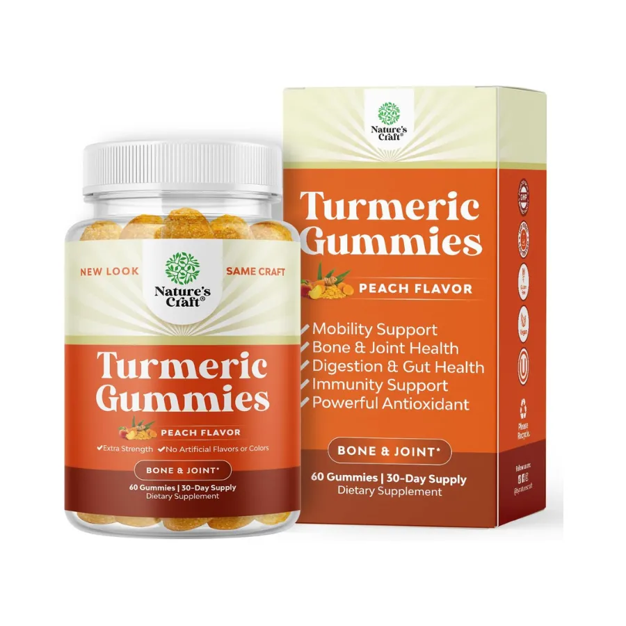 NATURE’S CRAFT TURMERIC GUMMIES 60’S
